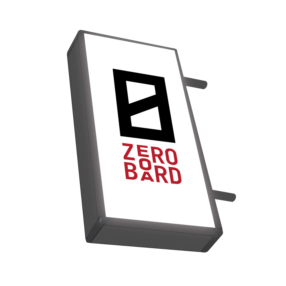 Double-Sided Lightbox Sign, Cantilever Signage • ZEROBOARD PTE LTD