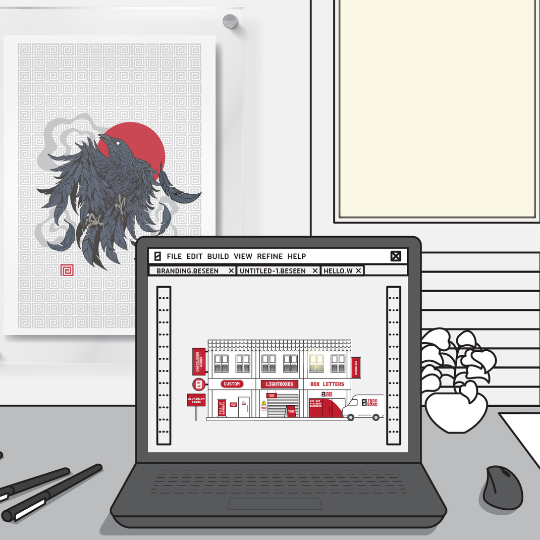 Custom Signage, Large Format Printing, Signcraft Singapore Zeroboard